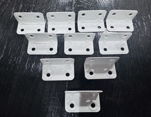 L Bracket White Angle Bracket Corner Braces 1 1/2”X 3/4"(Lxw) 10 Pieces ...