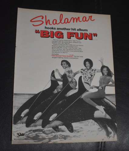 Shalamar full page album ad music trade magazine 1979 Big Fun | eBay