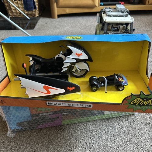 McFarlane BATMAN 1966 66 Classic TV Series BATMOBILE or BATCYCLE WITH ...