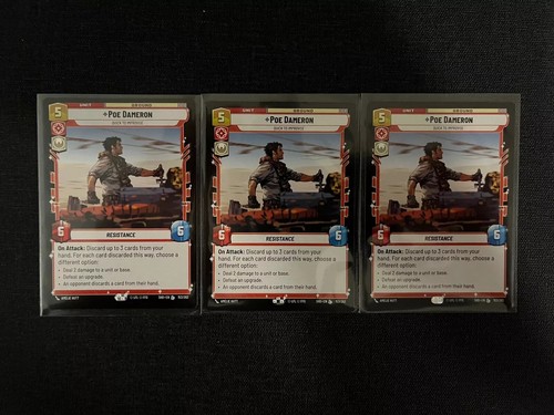 Star Wars Unlimited TCG Shadows of the Galaxy - Poe Dameron Legendary X ...