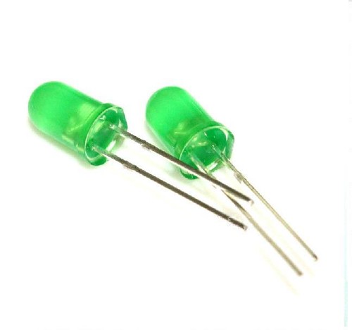 200Pcs LED DIFFUSED F5 5MM GREEN COLOR GREEN LIGHT Super Bright Bulb ...