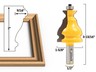 Large Elegant Picture Frame Molding Router Bit - 1/2" Shank - Yonico ...