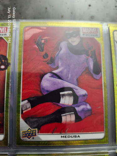 Marvel Platinum Trading Card Yellow Spotlight /399 Medusa | eBay