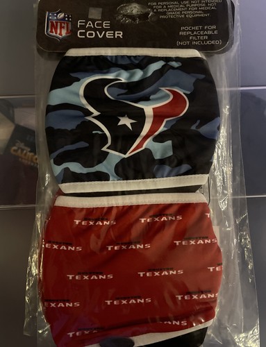 Houston Texans NFL Face Mask, New, Pack Of 2 | eBay