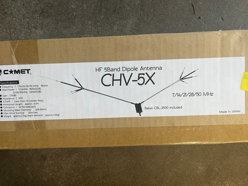 Comet Antennas CHV-5X 5-Band, 1/2 Wave Rotatable Dipole for 40/20/15/10/6 Meters | eBay