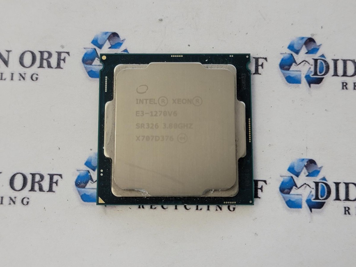 Intel E3 1270 V6 Lga 1151 中古分解品 Bios起動確認 社内管理番号a19 コンピュータ