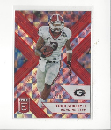 2018 Elite Draft Aspirations Red #93 Todd Gurley II Rams Georgia /49 | eBay