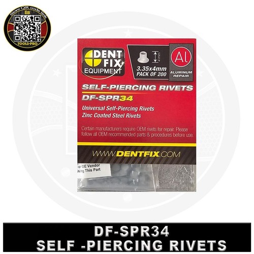 Dent Fix DF-SPR34 3.3mm x 4mm Self-Piercing Rivets Box of 200pcs | eBay