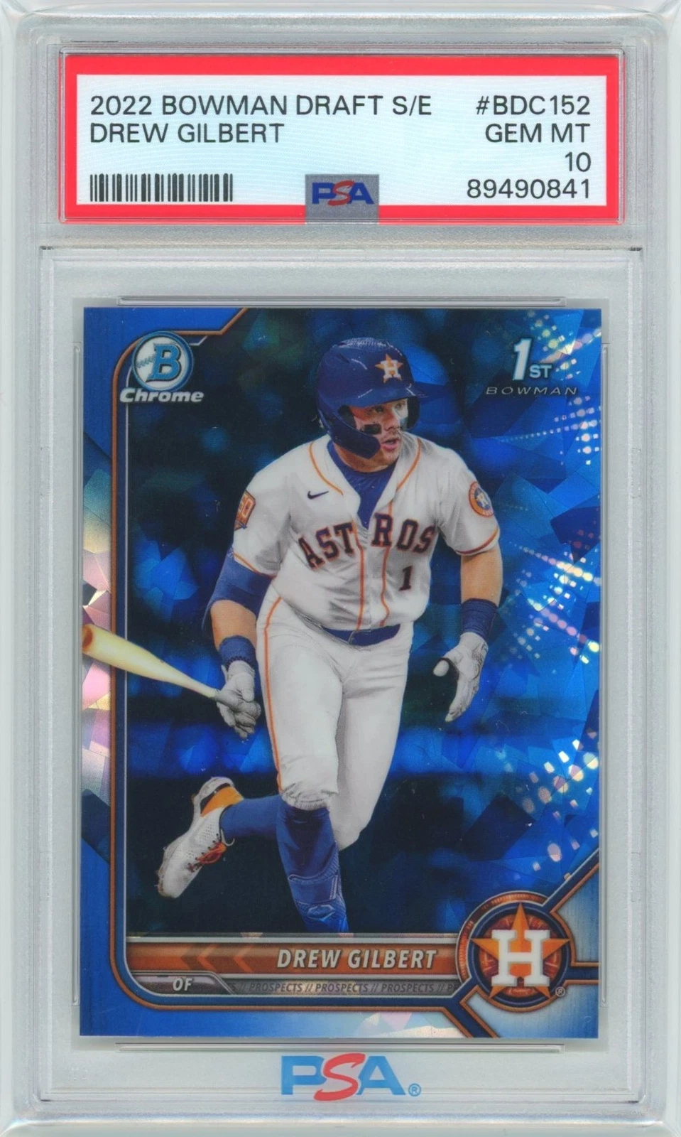 Drew Gilbert 2022 Bowman Draft Sapphire Edition #BDC-152 Chrome (1st ...