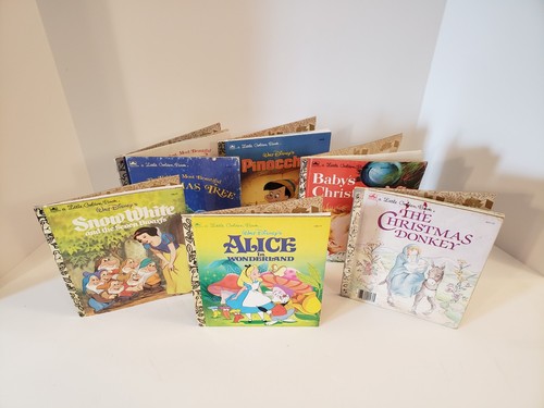 Lot of 6 Little Golden Books 1959 to 1991 Christmas Disney Baby Donkey ...