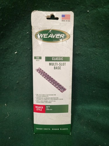 Weaver 48347 1-Piece Base Multi-Slot for Savage Axis - Black ...