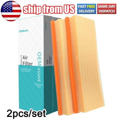 2x Engine Air Filter Quality For Mercedes Benz C300 E350 E550 ML350 ...