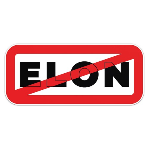 Anti Elon Sticker Vinyl Car Bumper Decal | eBay