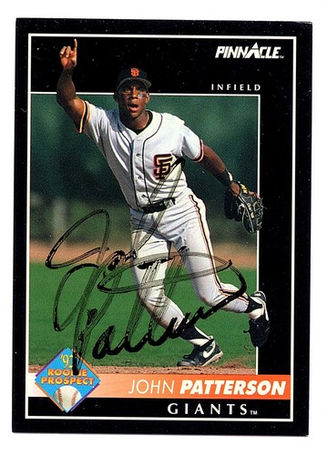 John Patterson Autograph On A 1992 Pinnacle RC - San Francisco Giants ...