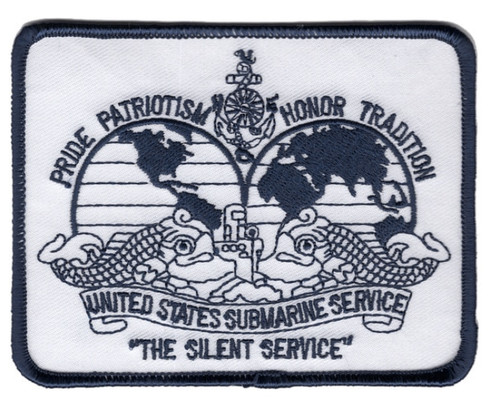4.25" NAVY SUBMARINE SILENT SERVICE DOLPHINS EMBROIDERED PATCH | eBay