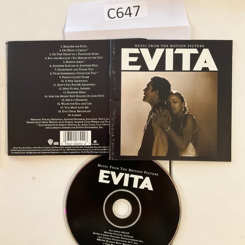 Evita - Music From The Motion Picture CD No Case No Tracking #C647 ...