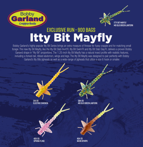 **NEW** Bobby Garland 1.25" Itty Bit Mayfly 60 Count EXCLUSIVE RUN | eBay