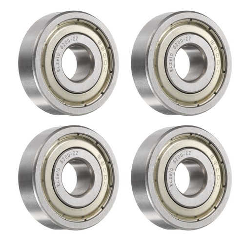 4pcs 6200-ZZ Deep Groove Ball Bearings [9x30x10mm Metal Shielded] |P6 ...