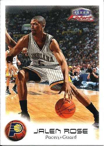 Jalen Rose 1999-00 99-00 Fleer Focus "Masterpiece" #12 #035/300 Indiana ...
