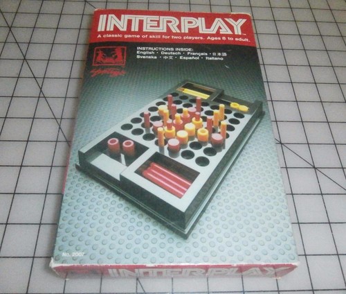 INTERPLAY Peg Board Game 1984 Shoptaugh classic game skill 2 players | eBay