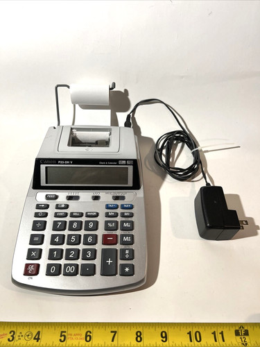 Canon P23-DHV Adding Machine/Calculator math functions work, printer ...