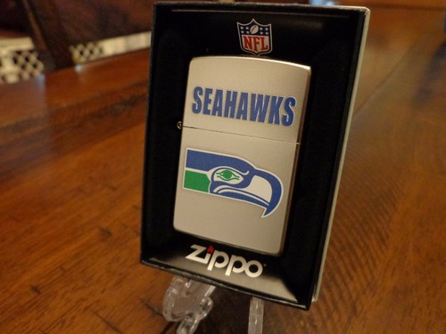 SEATTLE SEAHAWKS THROWBACK RETRO ZIPPO LIGHTER VINTAGE DESIGN NFL MINT ...