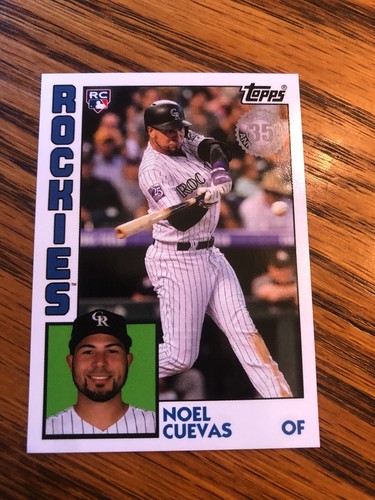 2019 Topps Mini Online Exclusive 1984 Parallel /13 Made Noel Cuevas RC ...