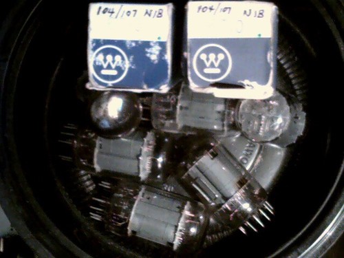 Vacuum Tube lot of 8ea 6T10 2NIB Westinghouse tstd VG radio amplifier ...