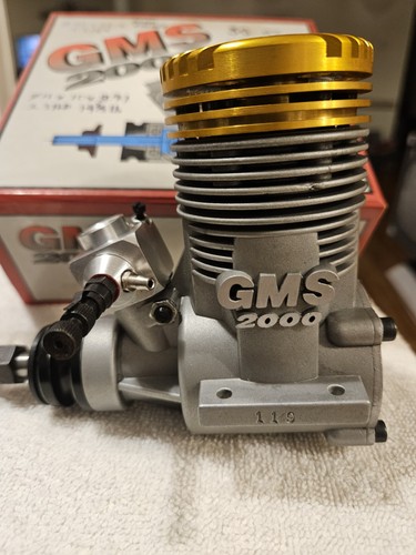 VINTAGE GMS 1.20 RC 2 STROKE GLOW NITRO AIRPLANE ENGINE | eBay
