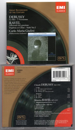 Debussy: La Mer/Nocturnes, Ravel: Alborada/Daphnis & Chloe, EMI Great ...