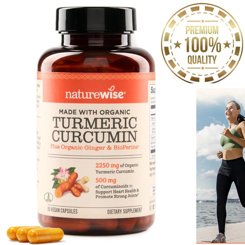 NatureWise Curcumin Turmeric 2250mg | 95% Curcuminoids & BioPerine ...