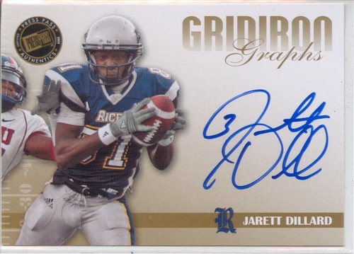 jarett dillard rookie rc draft auto autograph jaguars rice owls college ...
