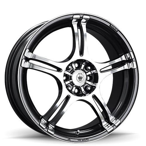17x7 +40 Konig Incident 4x100,4x114.3 Graphite Wheels (Set of 4) | eBay