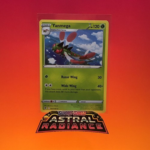 Yanmega 007/189 Astral Radiance Pokemon TCG Card Mint/NM Pack Fresh New ...