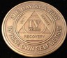 Alcoholics Anonymous AA 4 Year Bronze Medallion Coin Chip token ...