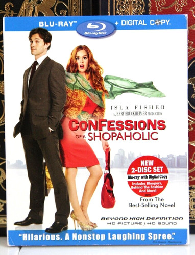 CONFESSIONS OF A SHOPAHOLIC -- BLU-RAY w/ SLIPCOVER + DIGITAL -- I SHIP ...
