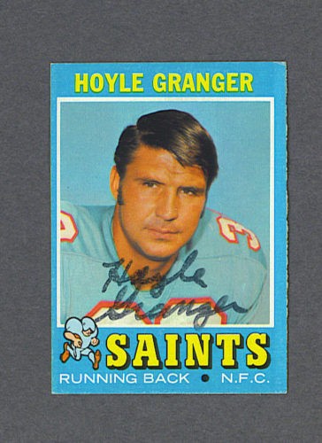 Hoyle Granger signed Saints 1971 Topps football card | eBay
