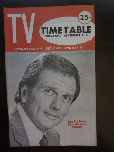 TV Guide Time Table Regional Magazine Sept 1980 Ron Ely Miss America ...