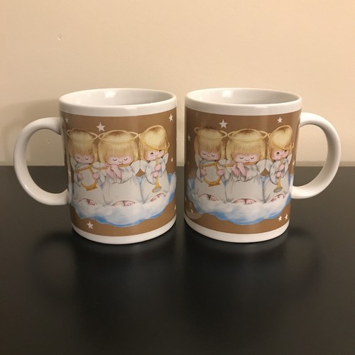 Hallmark 3 Angels Coffee Mug Cup Tea Christmas Set Of 2 AAE61 | eBay