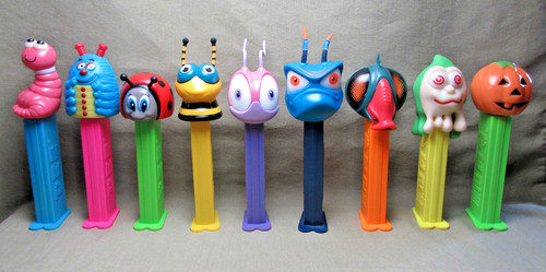 A BUG'S LIFE PEZ DISPENSER Lot vintage Bee Beetle Ladybug Clumsy Worm ...