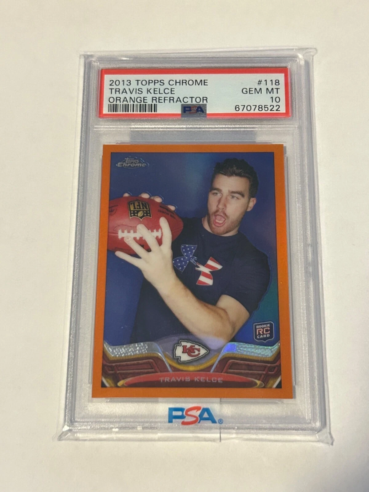 Travis Kelce 2013 Topps Chrome #118 Orange Refractor Price Guide ...
