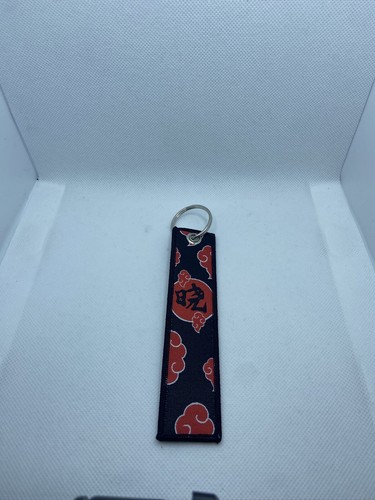 Naruto Anime Manga Red Akatsuki Cloud Embroidered Jet Tag Keychain | eBay