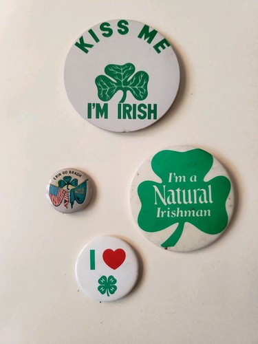 Lot Of 4 Vintage Irish Pins-Buttons | eBay
