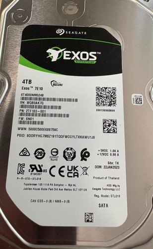 Lot of 9 ea. Seagate Exos 7E10 ST4000NM024B 4TB 7200RPM 3.5" SATA NAS ...