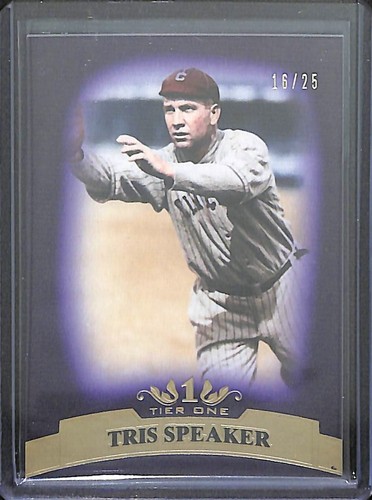 2011 Topps Tier One Purple #83 Tris Speaker No 16 of 25 | eBay