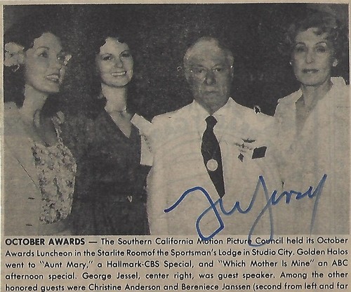 GEORGE JESSEL Signed 1980 Newspaper Photo | eBay