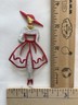 Red Hat Lady W/Wine Embroidered Iron On Applique | eBay