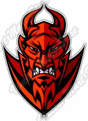 Satan Devil Lucifer Demon Evil Hell Car Bumper Vinyl Sticker Decal 3.5 ...