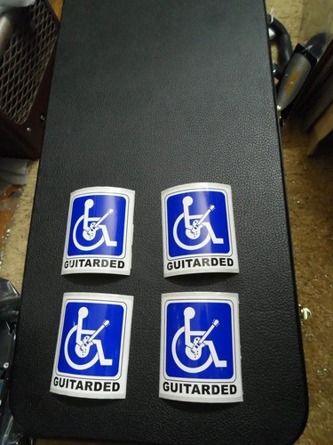 8x - NEW Guitar Case Guitarded Stickers | eBay