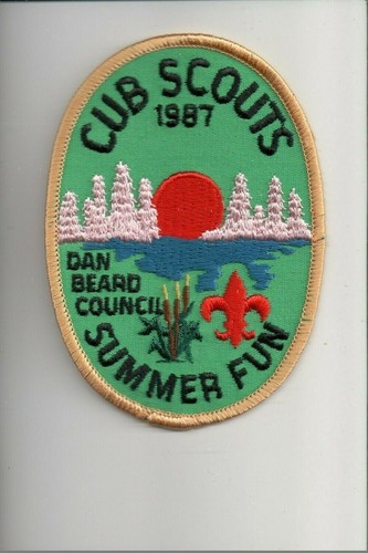 1987 Dan Beard Council Cub Scouts Summer Fun Patch | eBay